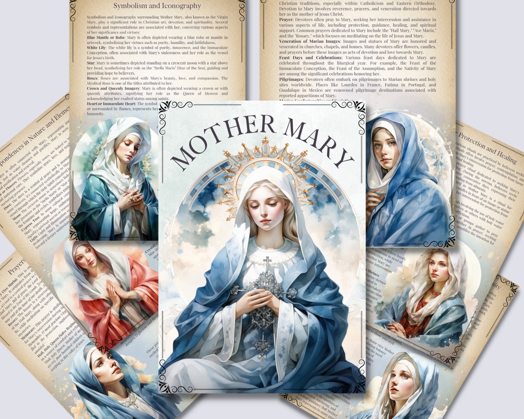 Virgin Mary Printable Pages: Marian Devotion (PDF) - Etsy