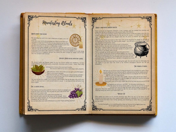 Manifesting Rituals for Creating an Awesome Year Book of | Etsy