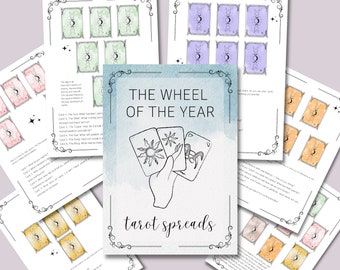Wheel of the Year Sabbat Tarot Spread Inspiration // Immediate Download ...