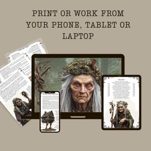 Baba Yaga Grimoire Pages: Slavic Folklore Witch (printable PDF) - Etsy