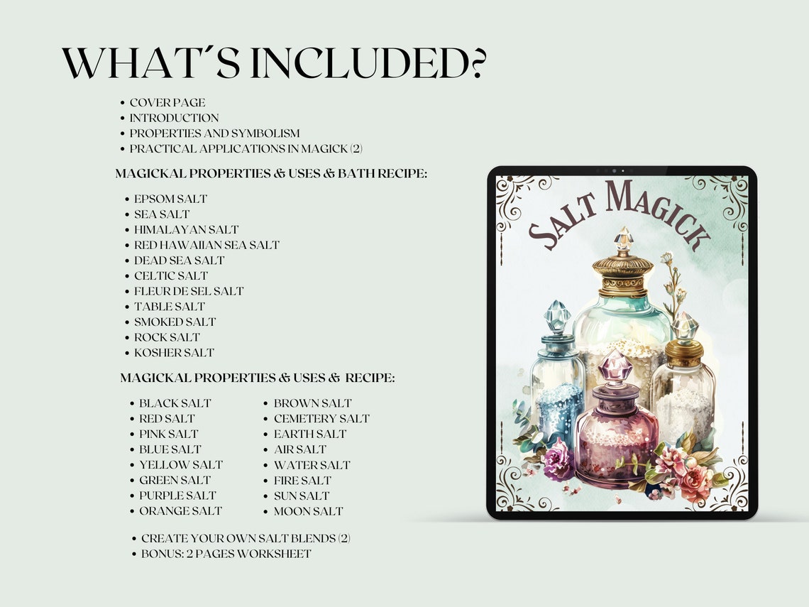 SALT MAGICK. Witch Salt Recipes. Basic Guide. the Most Complete ...