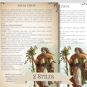 Welsh Gods and Goddesses & Legendary Figures. Beautiful Pages for Your Grimoire or Book of ...