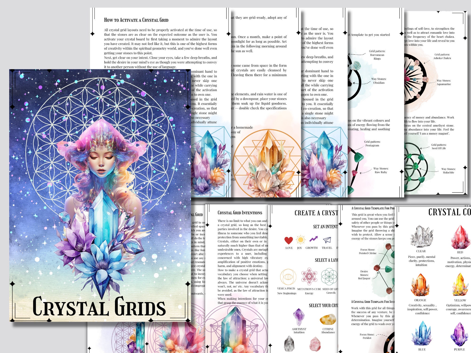 Crystal Grids Guide for Witches • Energy Work & Crystal Magic ...