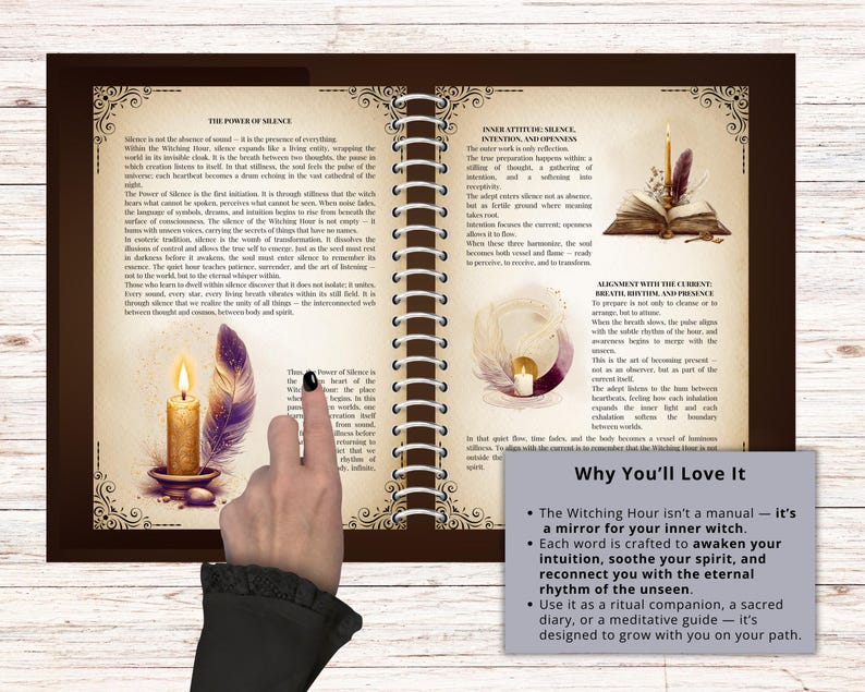 The Witching Hour | Printable Grimoire | Witchcraft Journal PDF, Book ...