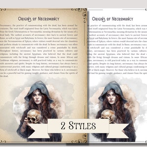 Necromancy Guide for Beginners: Book of Shadows Pages (digital Download ...