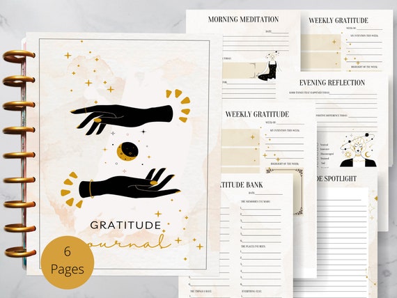 Daily Gratitude Journal Minimalist Gratitude Journal | Etsy