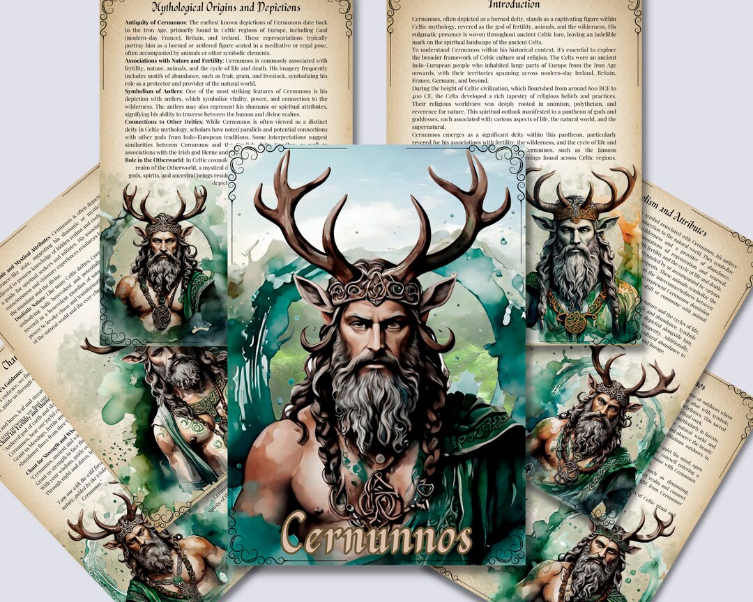 Cernunnos. Gaelic God of Beasts and Wild Places. Beautiful Pages for ...