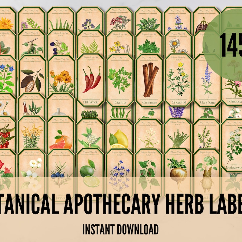 Herb Labels - Etsy