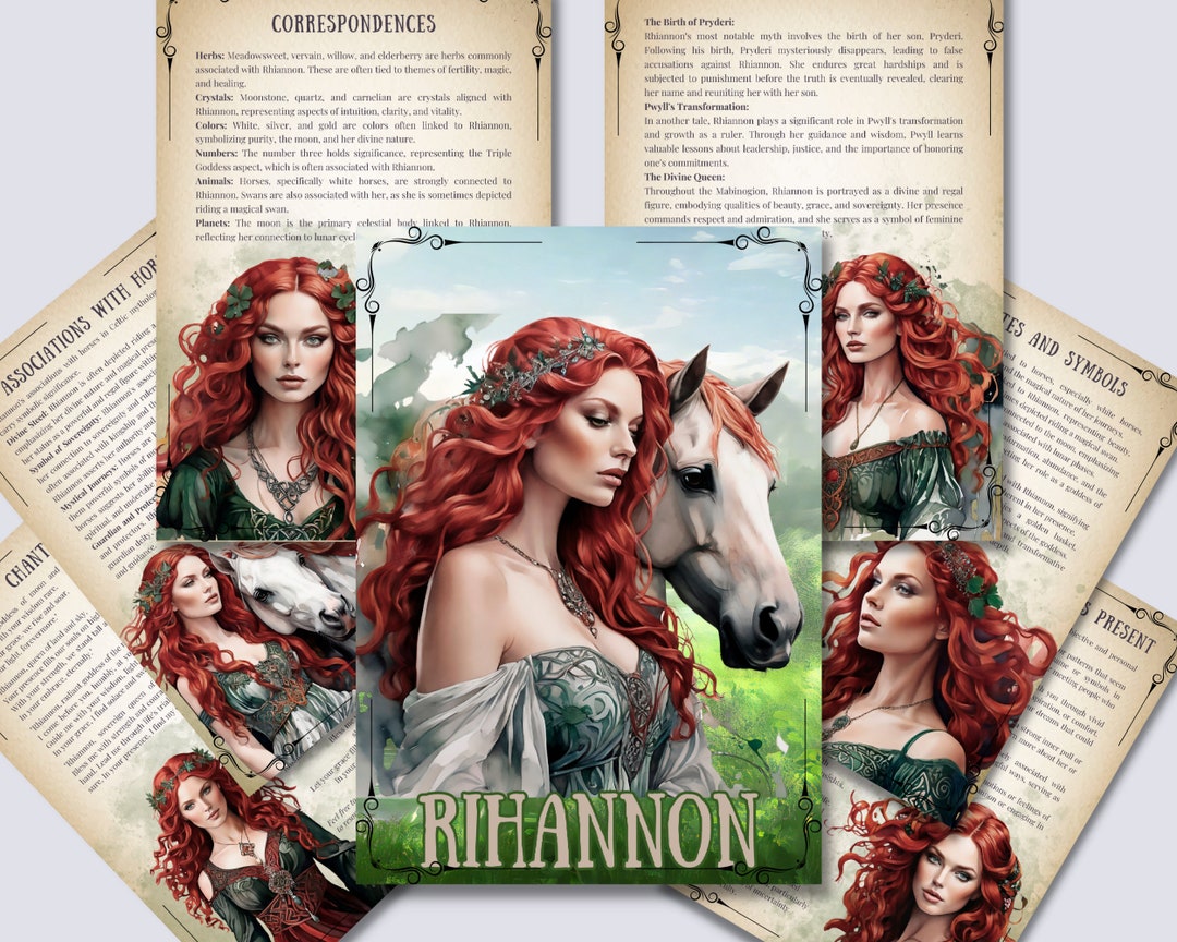 Rhiannon Celtic Goddess Grimoire Pages (printable PDF) - Etsy