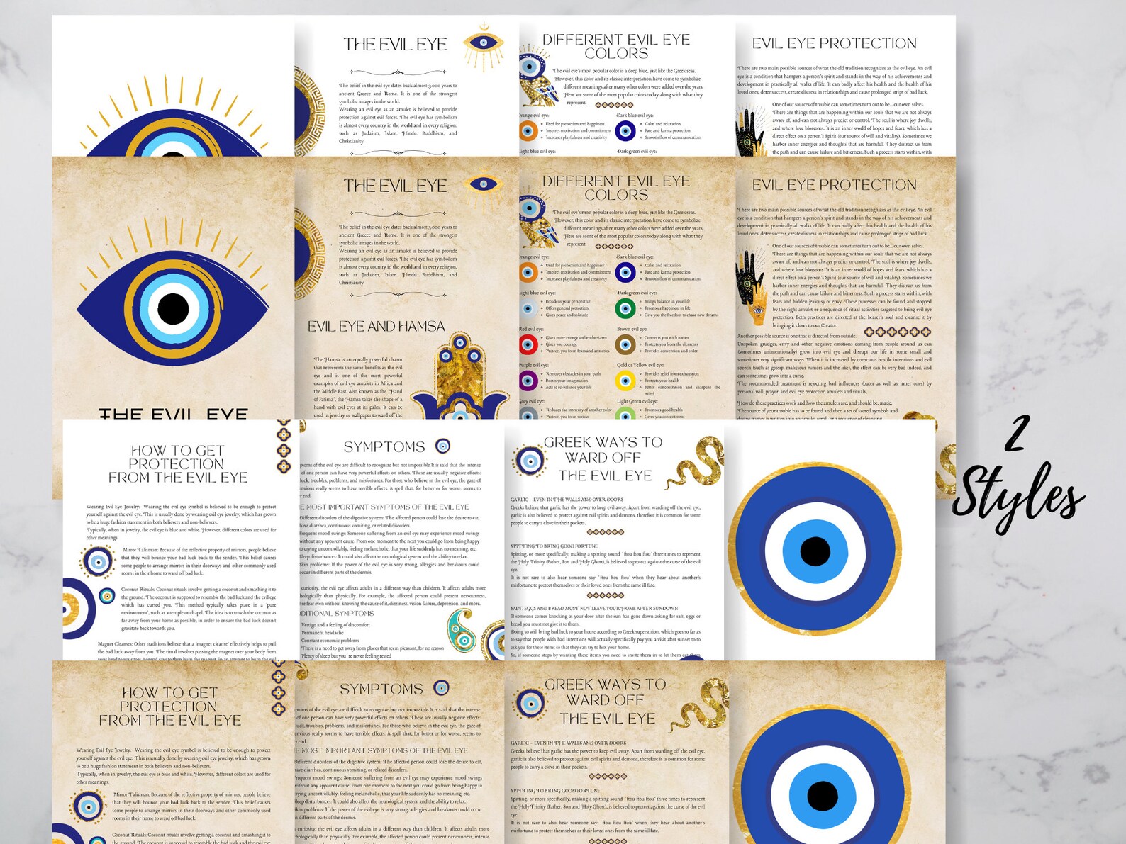 The Evil Eye, Printable Sheets, Grimoire, Digital Downloads, Spells ...