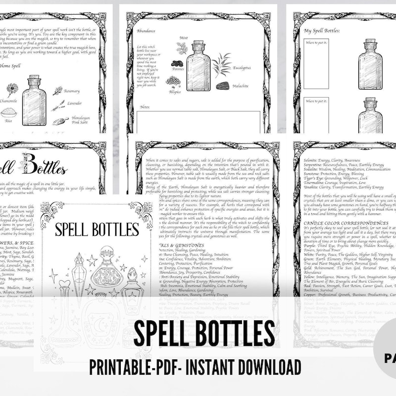 Spell Bottles - Etsy