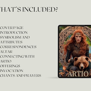 Artio, Celtic Bear Goddess of Wild Life. Beautiful Pages for Your ...