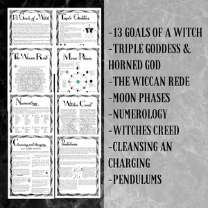 ALL the Basics of Witchcraft Bundle, Printable Grimoire Pages ...