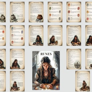Runes Basic Guide: Grimoire Pages (printable PDF) - Etsy