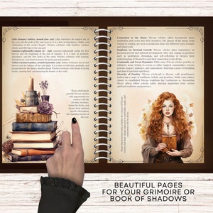 Wiccan Witch. Beautiful Pages for Your Grimoire or Book of Shadows ...