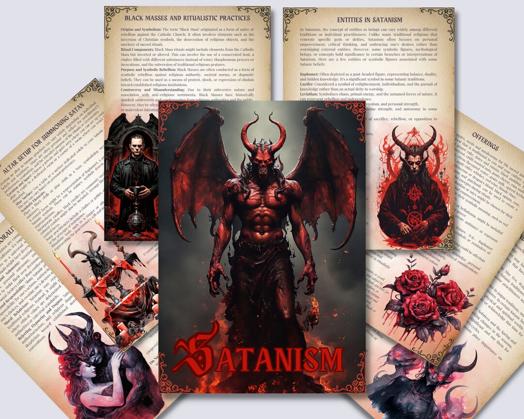 Satanism.basics. Grimoire Printable Pages. - Etsy