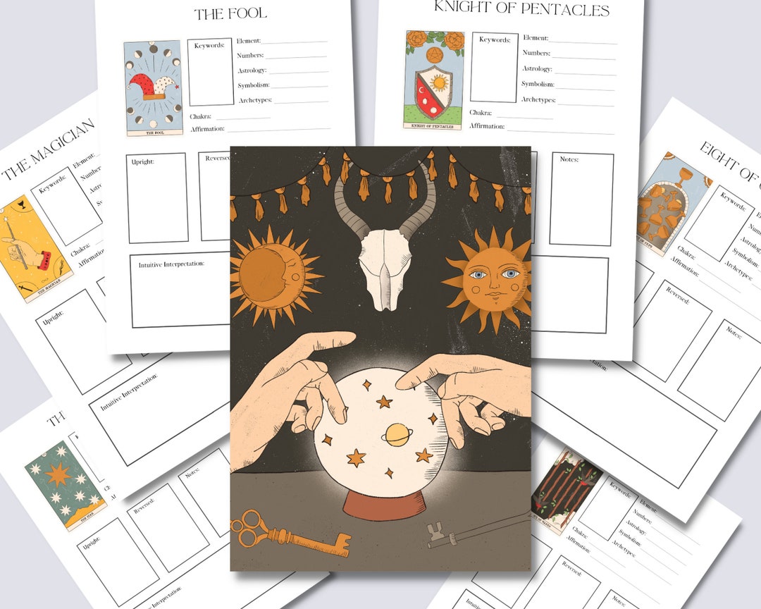 Tarot Card Study Pages: DIY Learning Guide (PDF Download) - Etsy