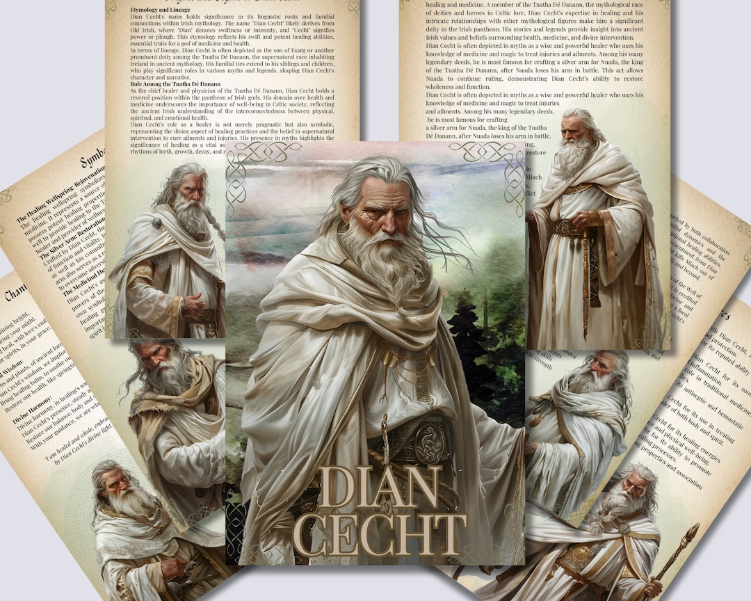 Dian Cecht. Irish God. Healer. Beautiful Pages for Your Grimoire or ...
