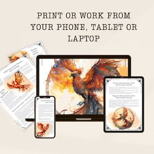 Phoenix. Sprit Animal. Beautiful Pages for Your Book of Shadows ...