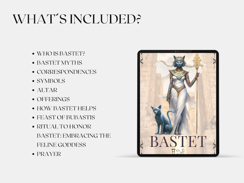 Bastet Goddess Grimoire Pages • Egyptian Deity Witchcraft • Printable Book of Shadows (PDF) - Etsy