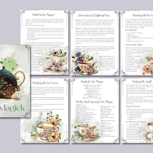 Tea Magick Book of Shadows Pages: Tea Witchcraft Guide (digital ...