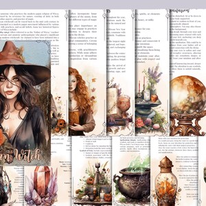 Wiccan Witch. Beautiful Pages for Your Grimoire or Book of Shadows ...