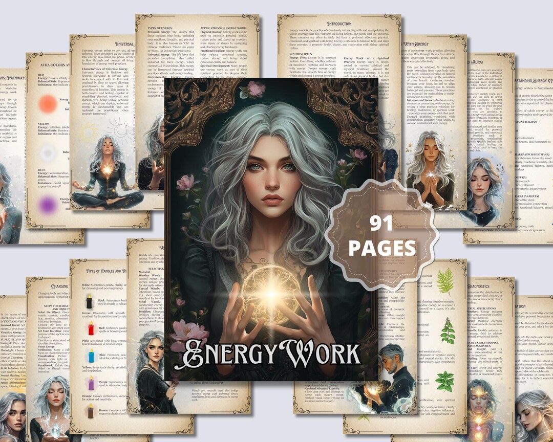 Energy Work Bundle. Complete Guide From Basic to Advanced, Energy Types ...
