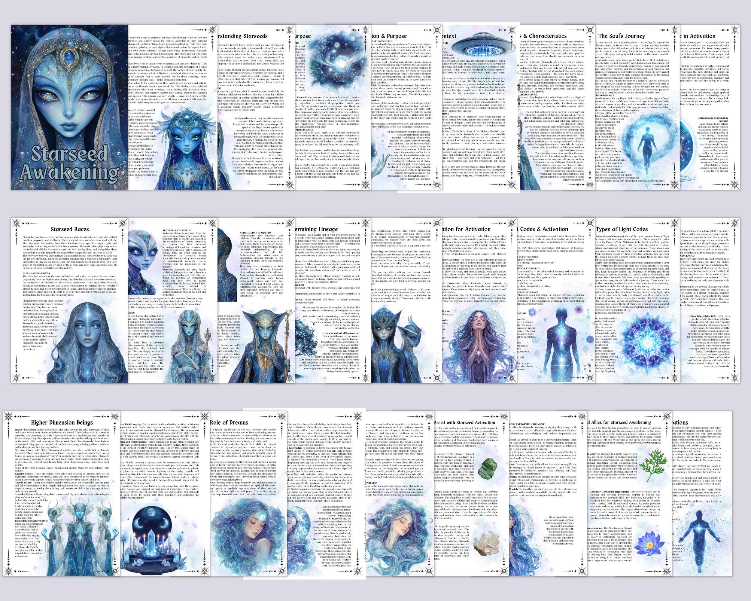 Starseed Awakening Workbook PDF | Galactic Origins, Light Codes ...