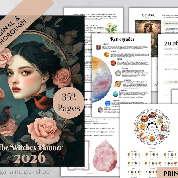 Monthly Lunar Planner - Etsy