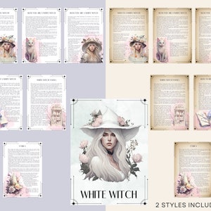White Witch Book of Shadows Pages (digital Download) - Etsy