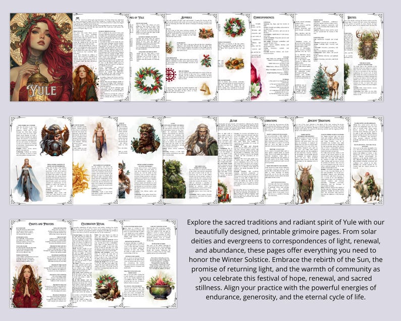 The Ultimate Yule Collection | 260+ Grimoire Pages, Rituals, Spells ...