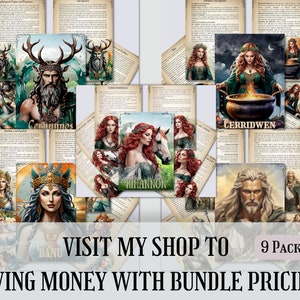 Danu Celtic Goddess Mythology Pages for Grimoire (PDF) - Etsy