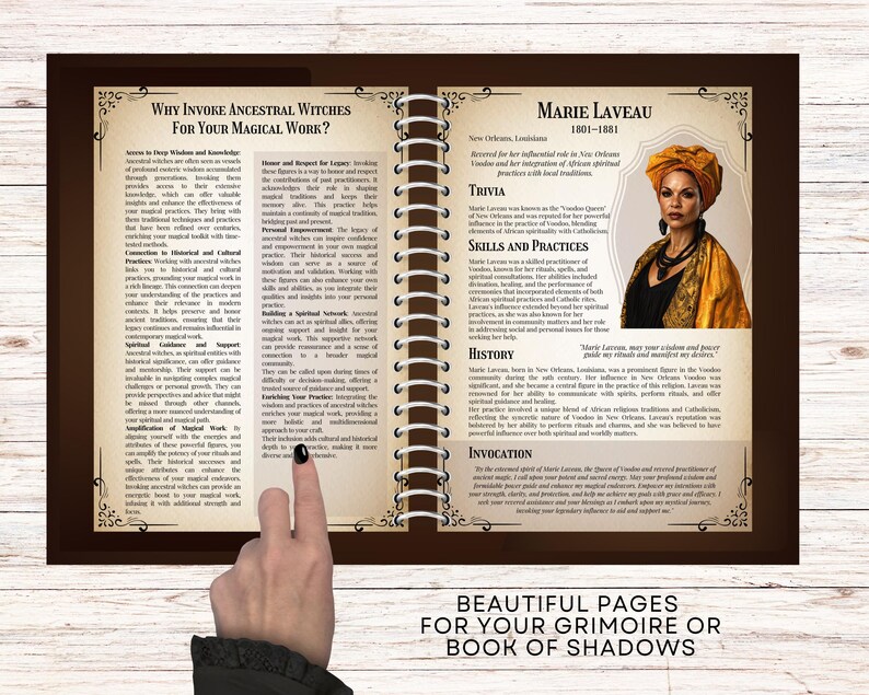 Invoking Ancestral Witches Printable Grimoire PDF – Historical Witches ...