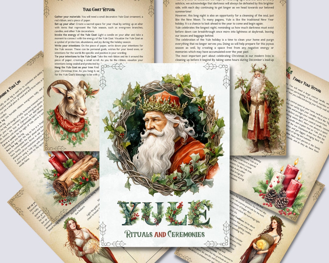 Yule Rituals and Ceremonies. Printable Pages for Your Book of Shadows ...