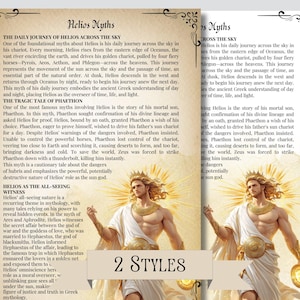 Helios. Beautiful Pages for Your Grimoire or Book of Shadows. Printable ...