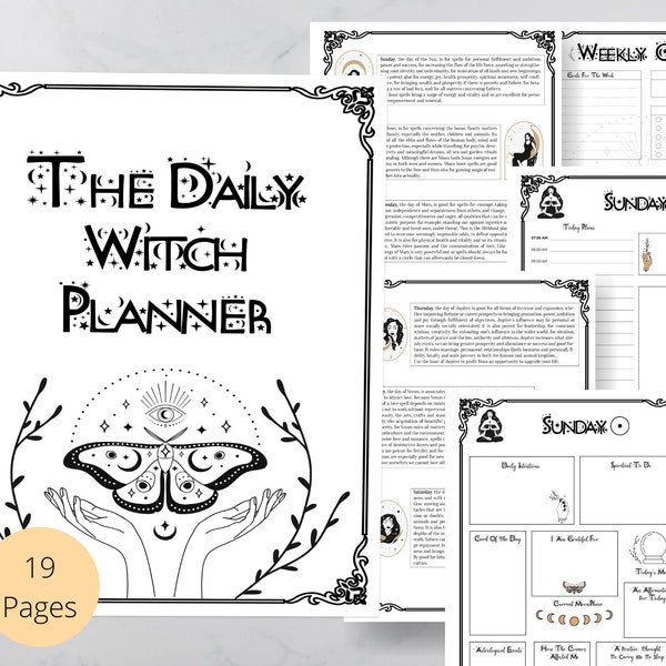 Witch Planner - Etsy