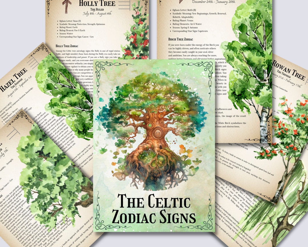 Celtic Tree Astrology: Book of Shadows Pages (digital Download) - Etsy