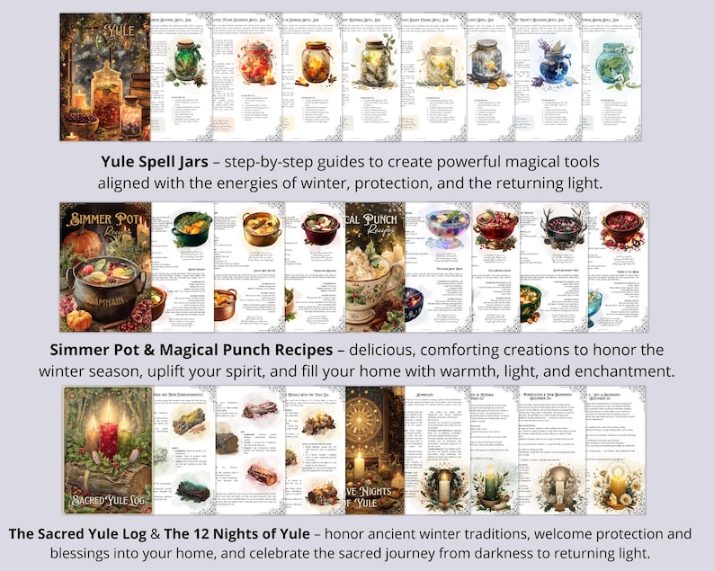 The Ultimate Yule Collection | 260+ Grimoire Pages, Rituals, Spells ...