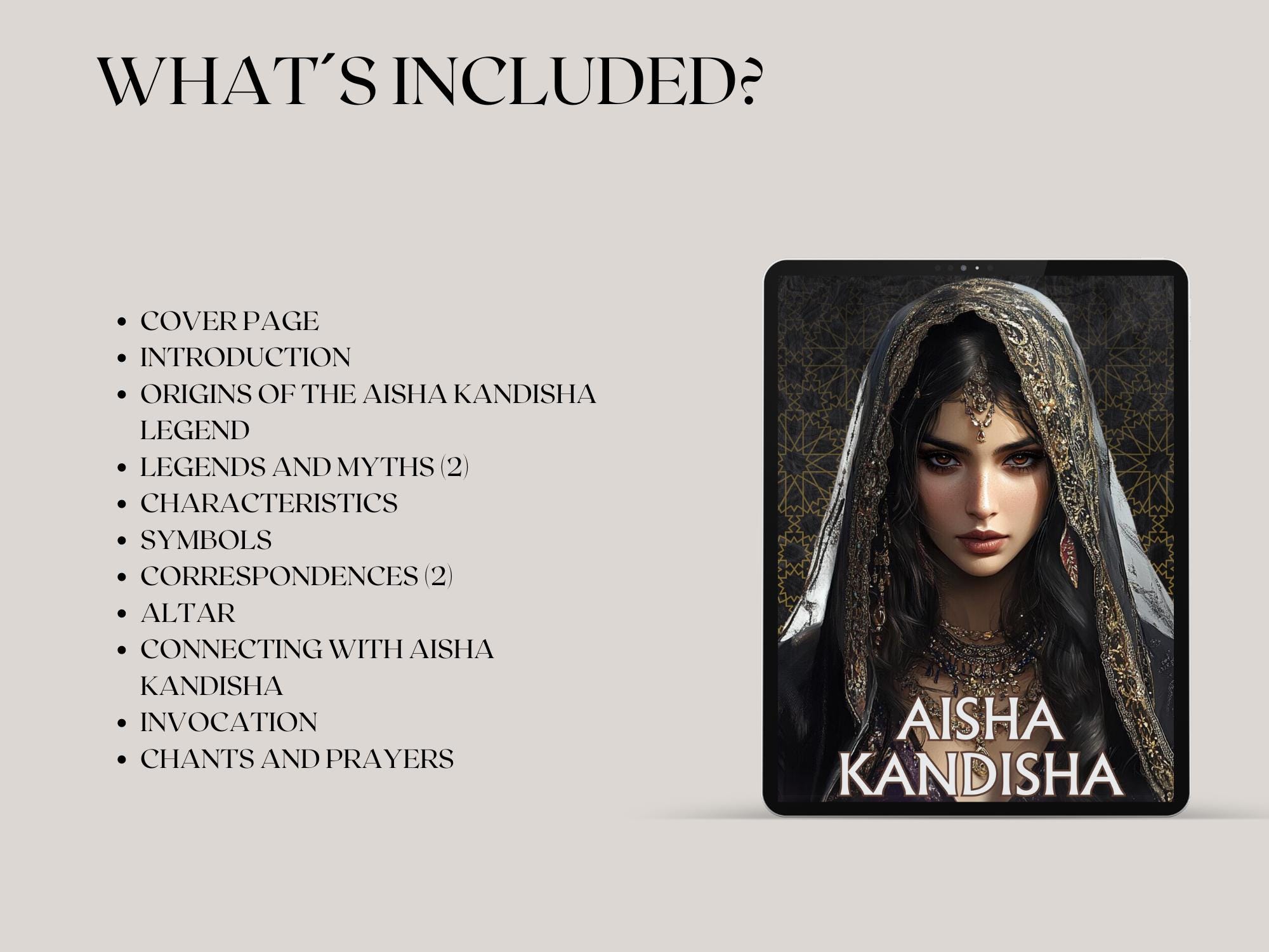 Aisha Kandisha Grimoire Pages: Moroccan Djinn Lore (printable PDF) - Etsy