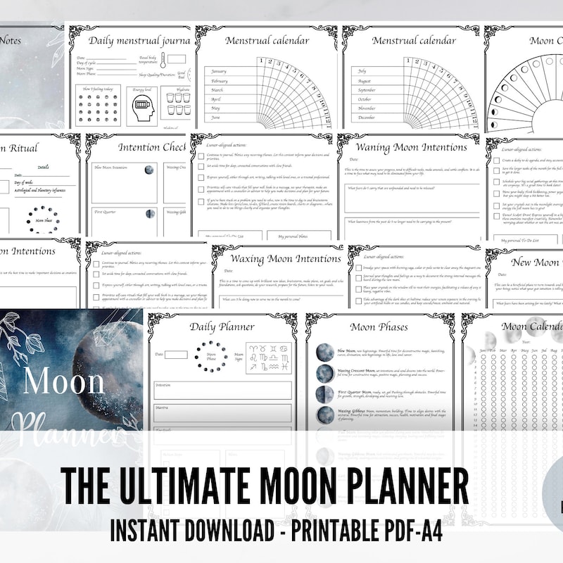 Moon Planner - Etsy