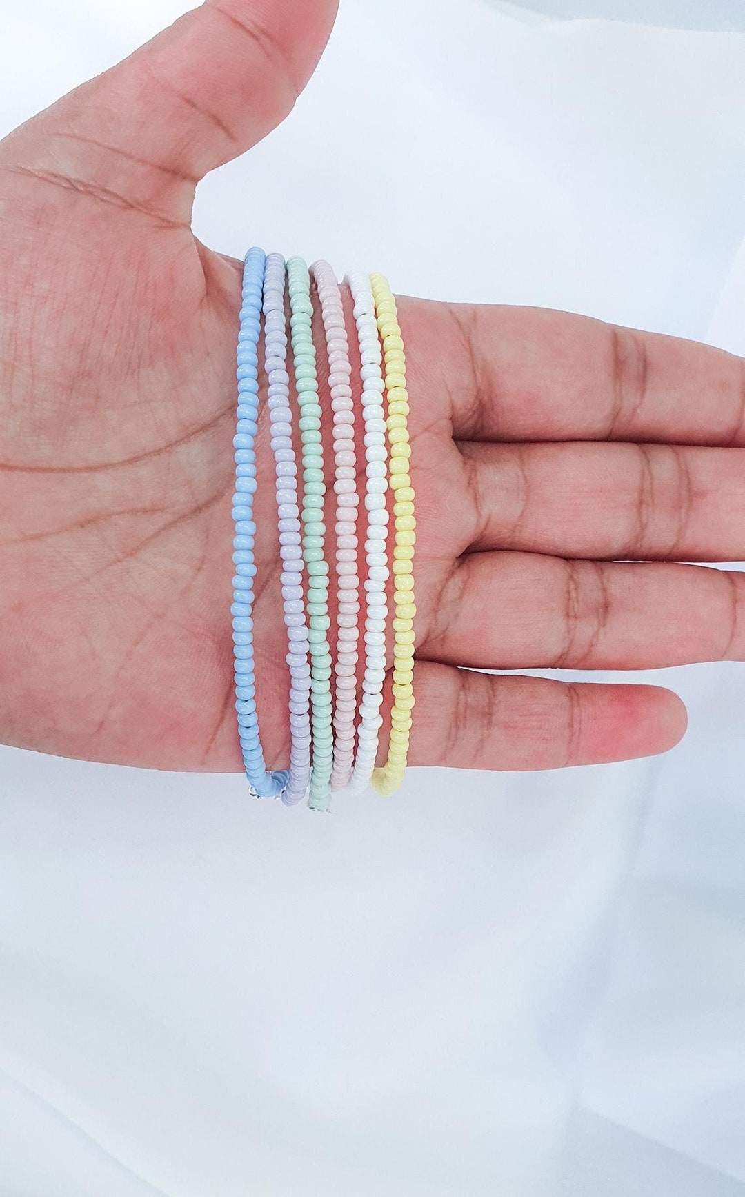 Pastel Color Seed Bead CHOKER 5 Colors Pastel Aesthetic Choker Summer ...