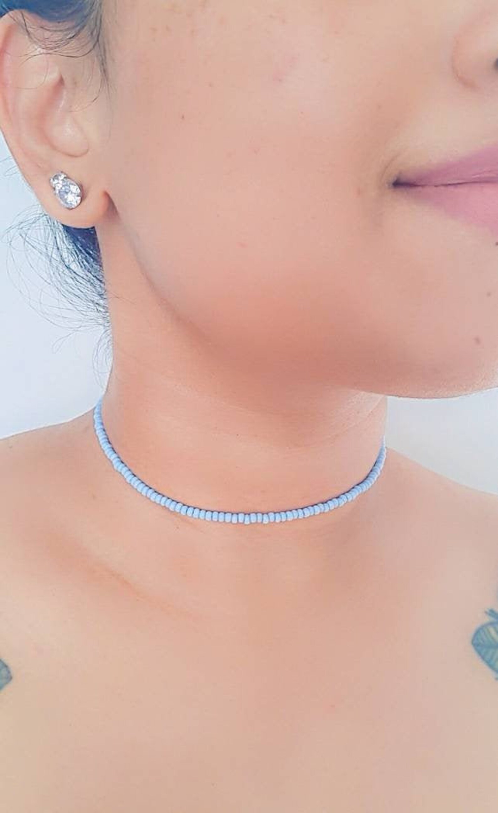 Pastel Color Seed Bead CHOKER 5 Colors Pastel Aesthetic | Etsy
