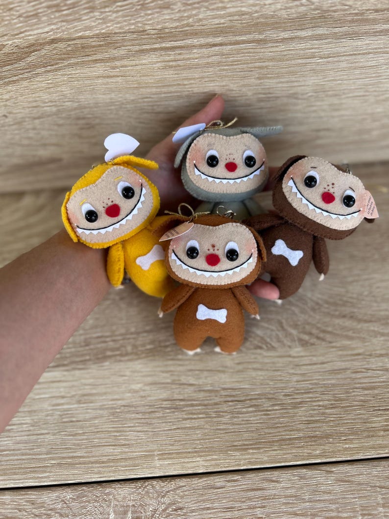 Labubu Companion - Small Kawaii Felt Plush Toy to Adopt - Etsy