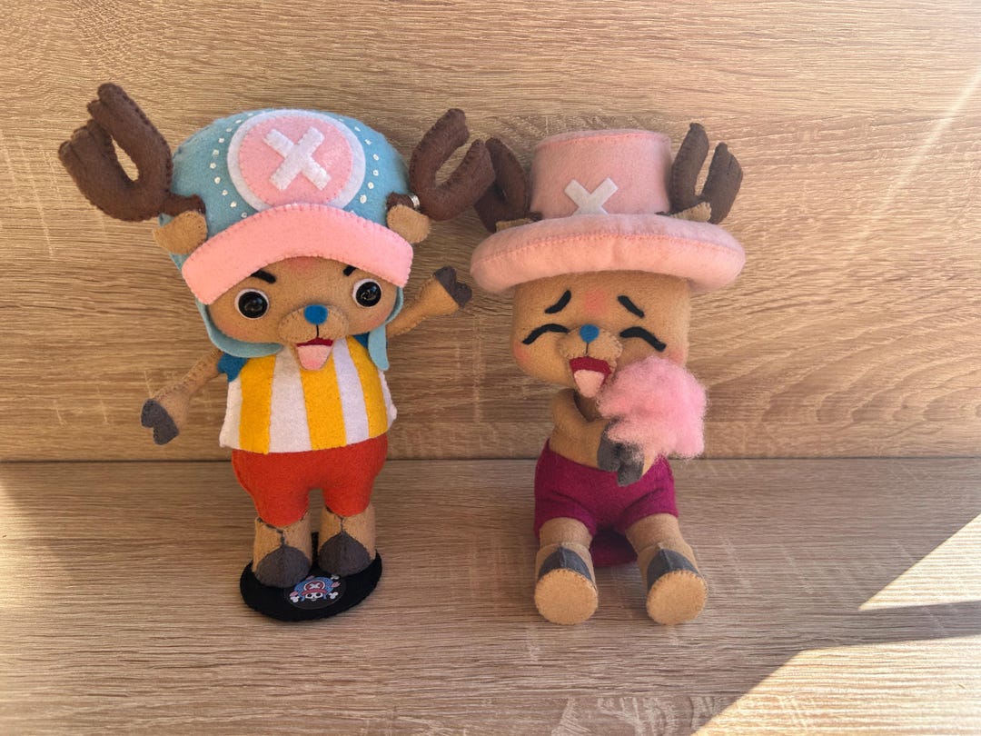One Piece Chopper Themed Felt Figurine, Felt Decoration, Party ...