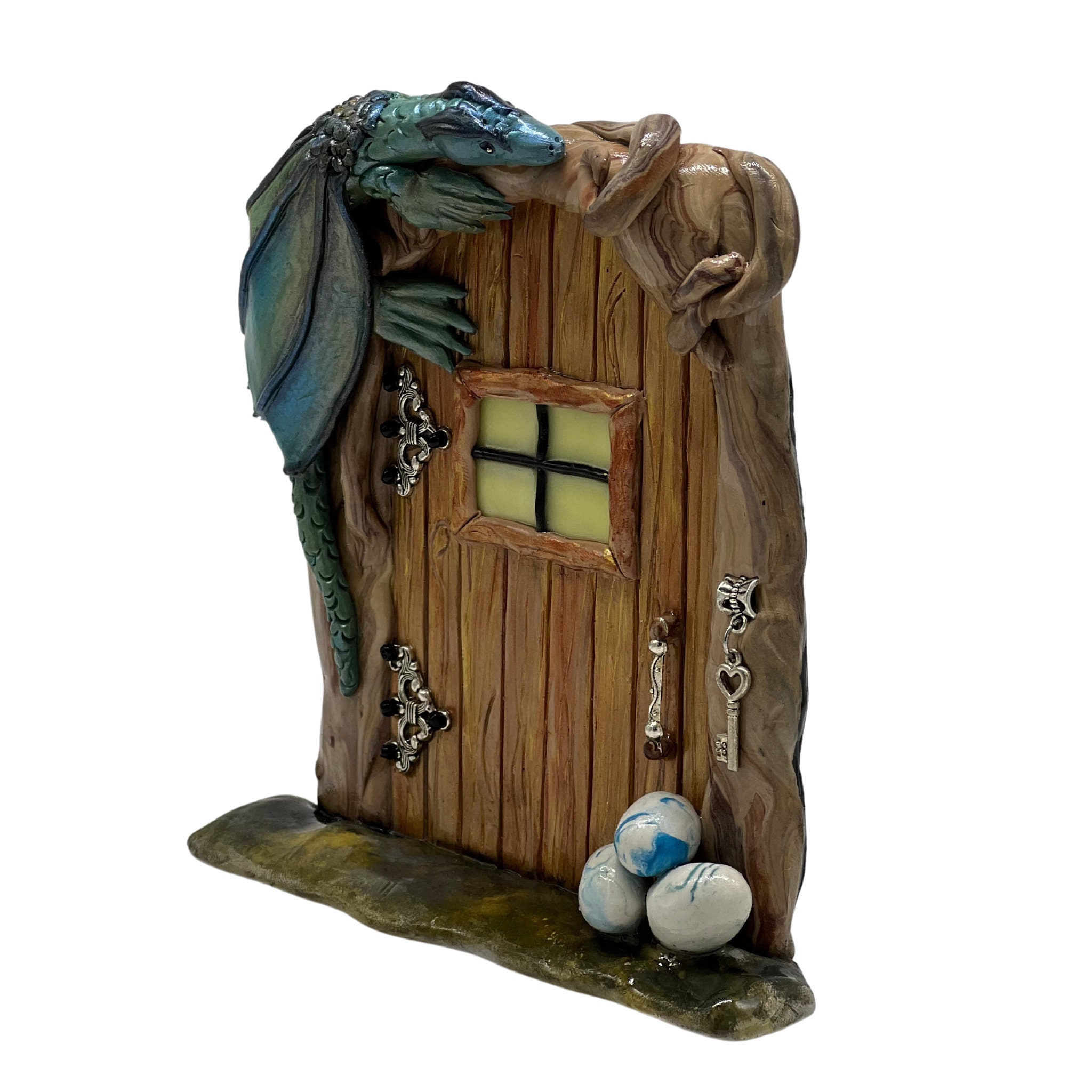 Dragon Door, Alvar Guardian, OOAK, Glow in the Dark, Handmade ...