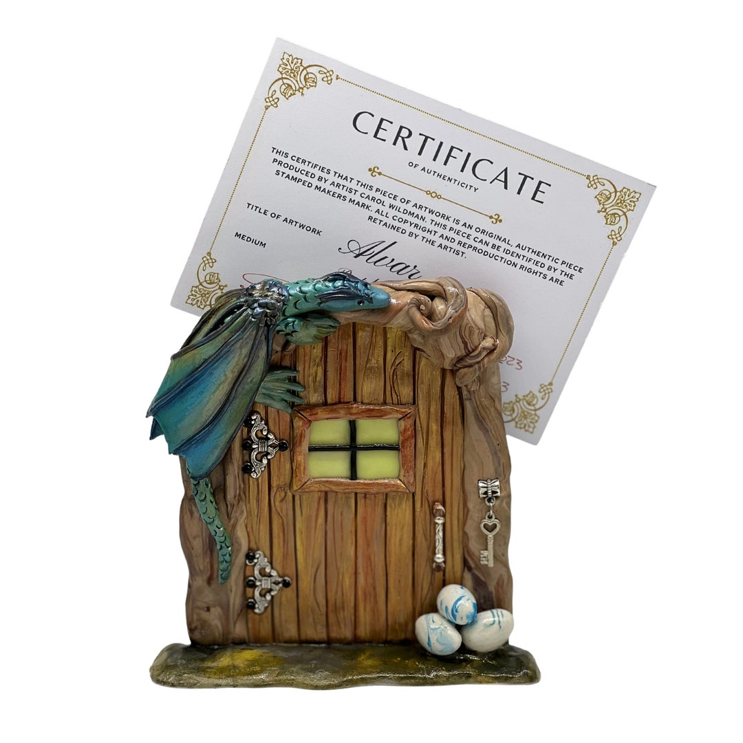 Dragon Door, Alvar Guardian, OOAK, Glow in the Dark, Handmade ...