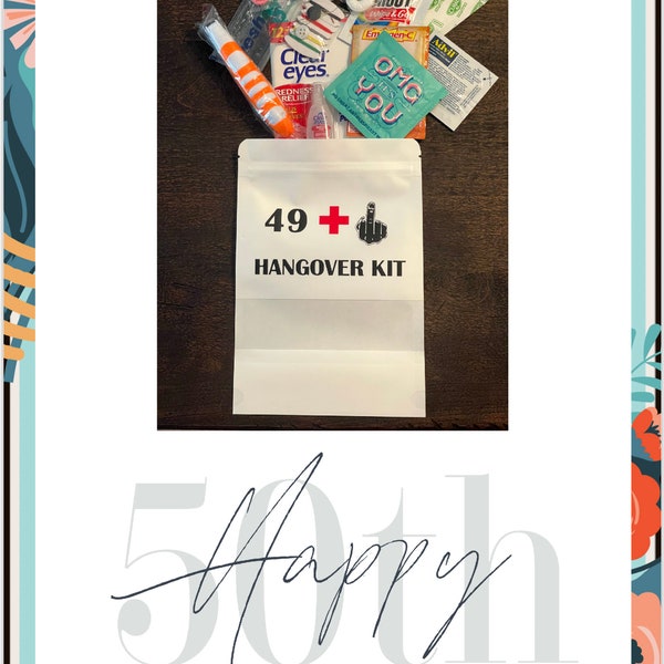 50th Birthday Survival Kit - Etsy