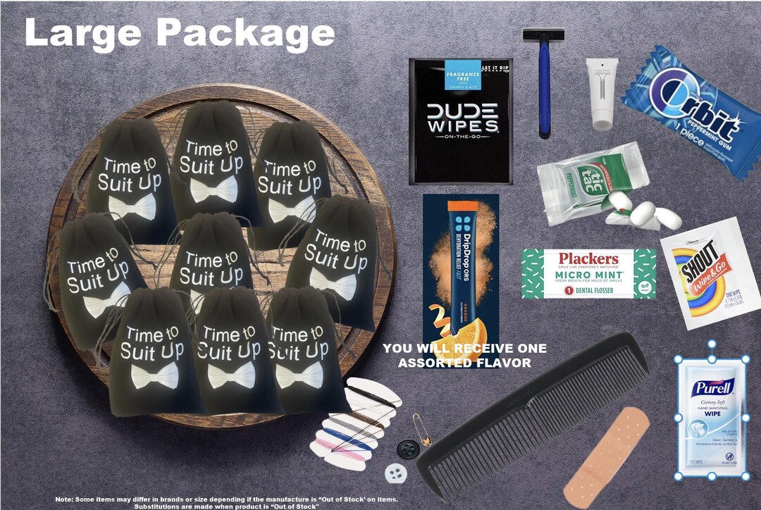 Groom and Groomsmen Recovery Kit - Bachelor Party - Wedding Day Kit - Etsy