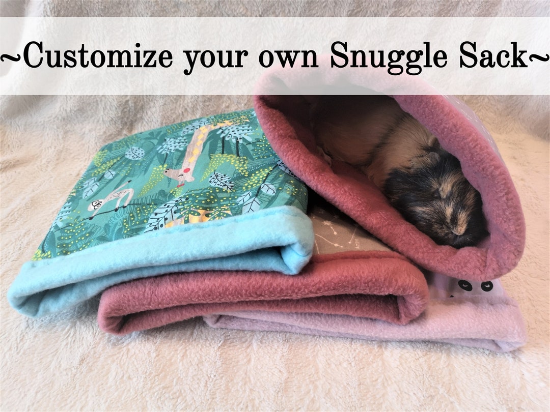 CUSTOM - Guinea Pig Snuggle Sack Hedgehog Pouch Rat Sleeping Bag Fleece ...