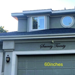 Script Address Sign Metalgarage Address Scriptscript House - Etsy